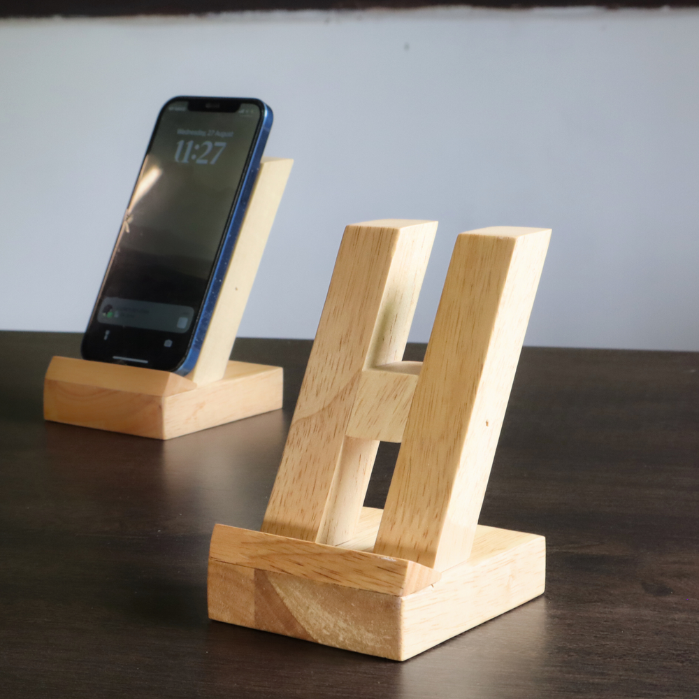 Mobile Phone Stands - made of solid wood